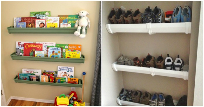 15 Creative Rain Gutter Ideas for Organization & Storage