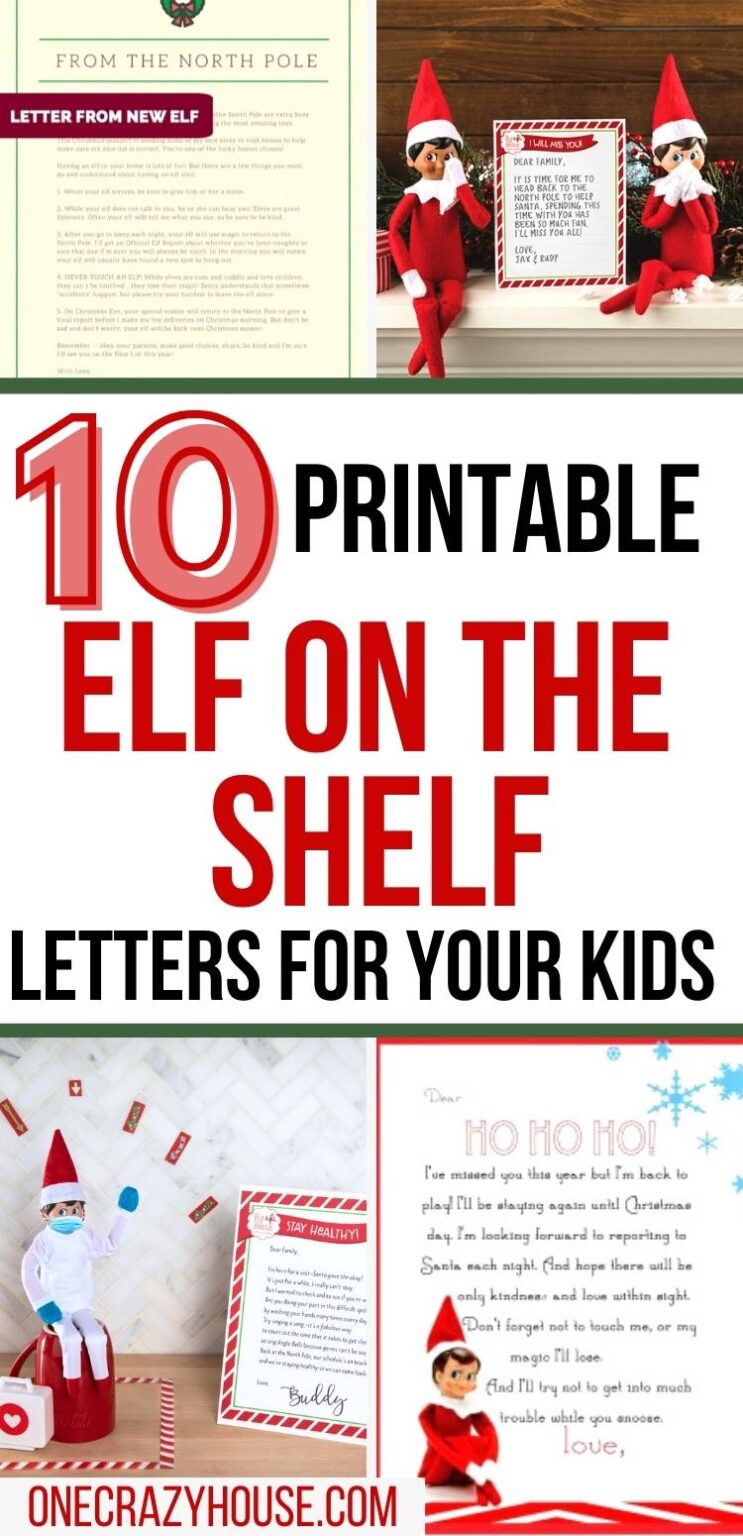 10 Printable Letters For Your Elf On The Shelf This Holiday Season