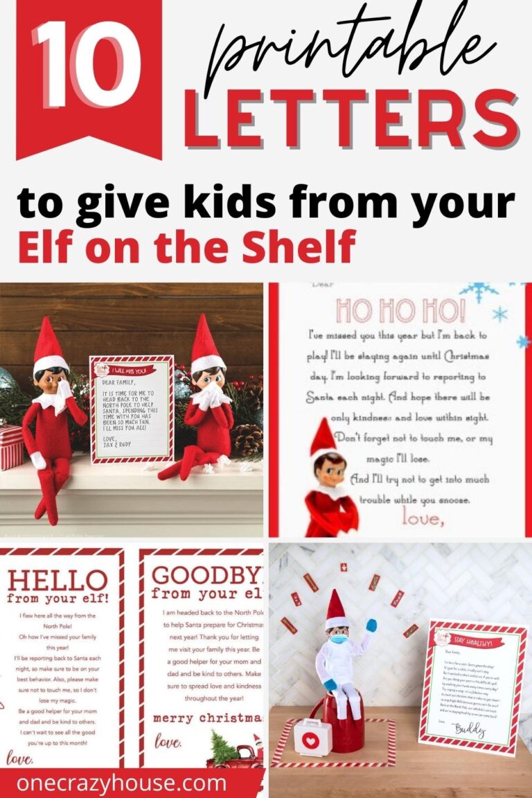 10 Printable Letters For Your Elf On The Shelf This Holiday Season