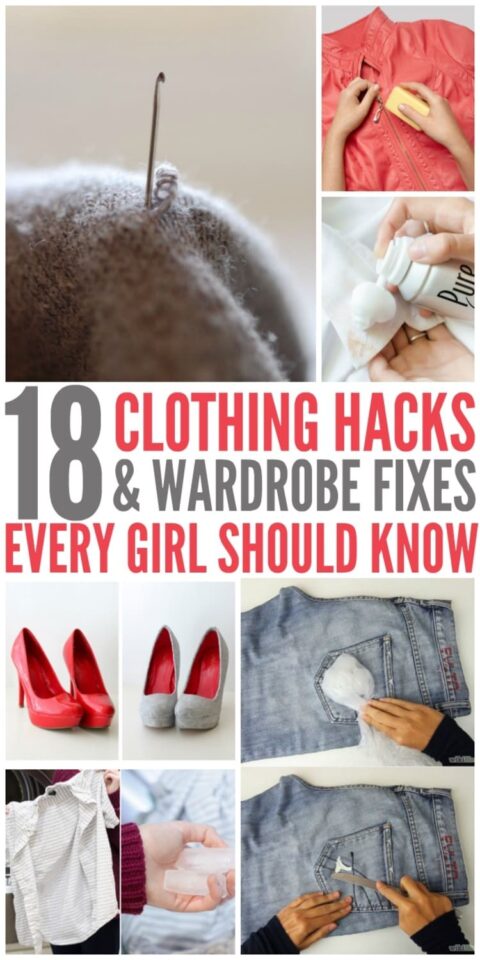 18 Clothing Hacks & Wardrobe Fixes Every Girl Should Know